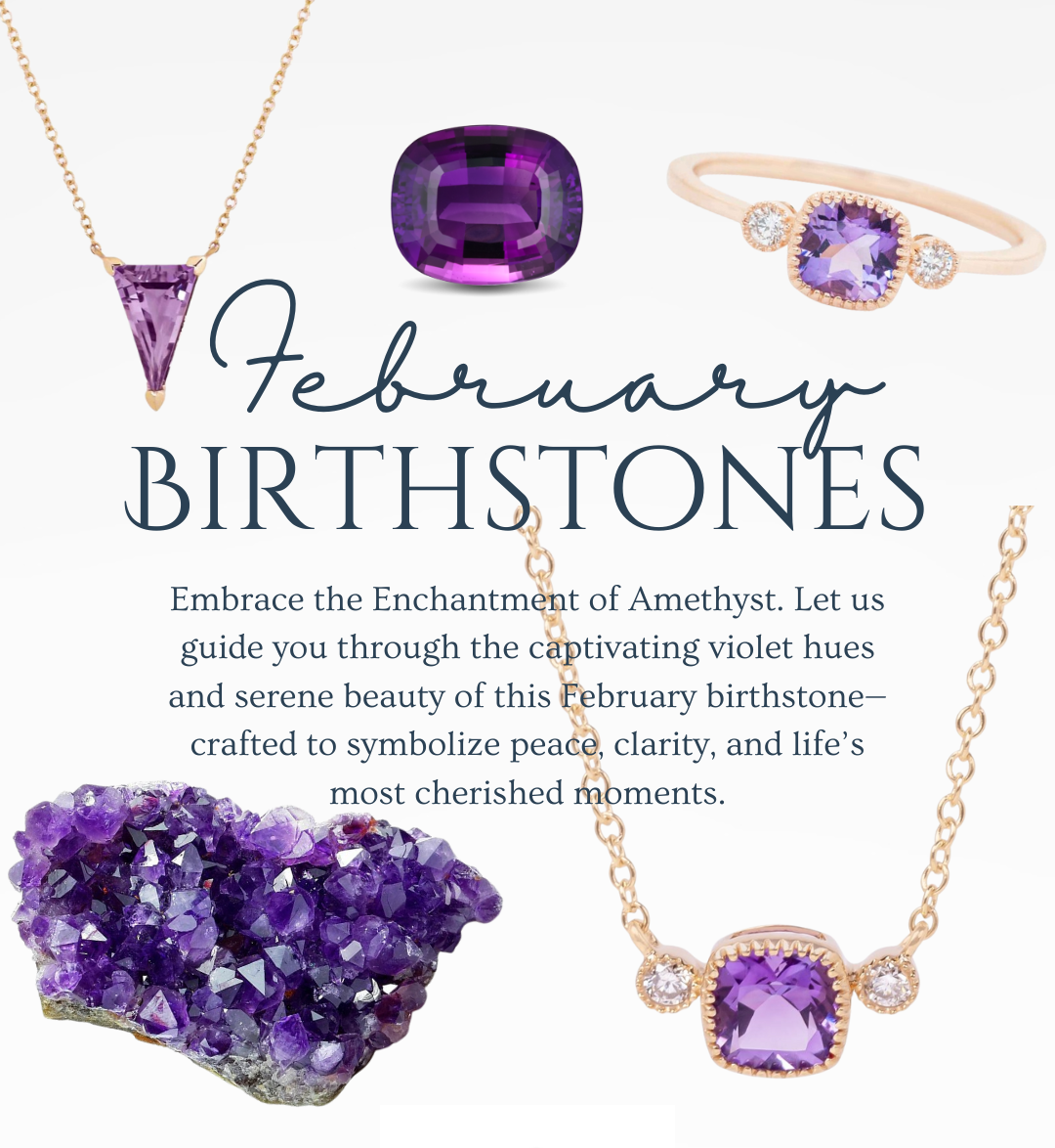 February’s Birthstone: The Regal Beauty of Amethyst - Whitestone Fine ...