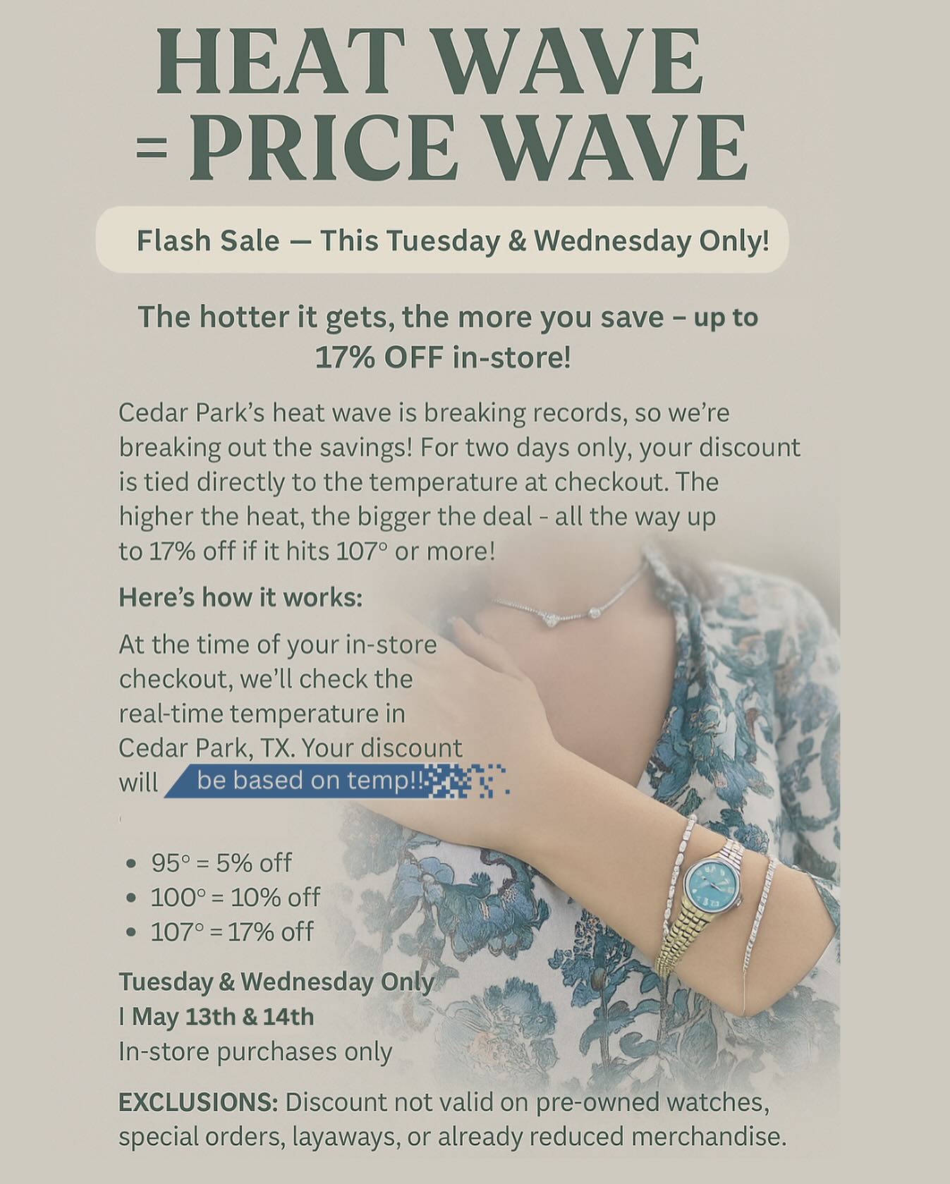 Heat Wave = Price Wave - Whitestone Fine Jewelry Cedar Park, TX